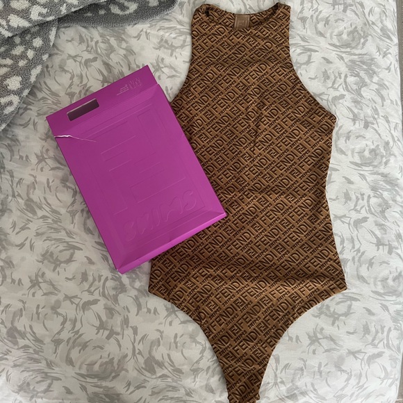 SKIMS | Tops | Fendi X Skims High Neck Bodysuit | Poshmark